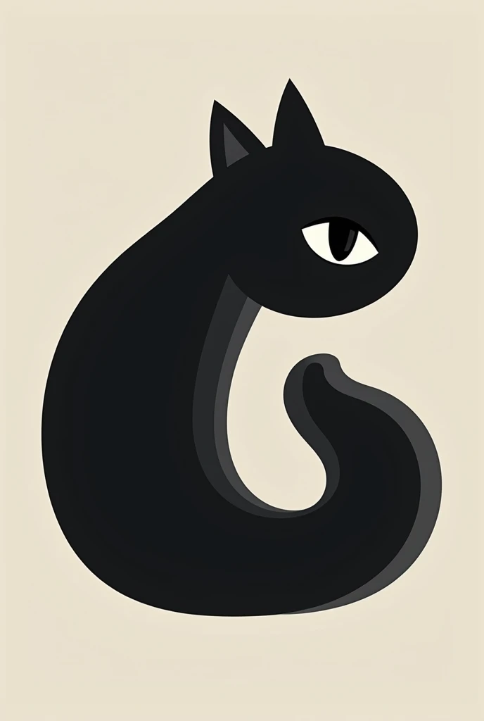 Logo “C” black cat - SeaArt AI
