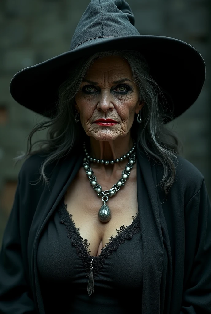 Create a picture of an ugly old witch, wearing hat. dark-skinned - SeaArt AI