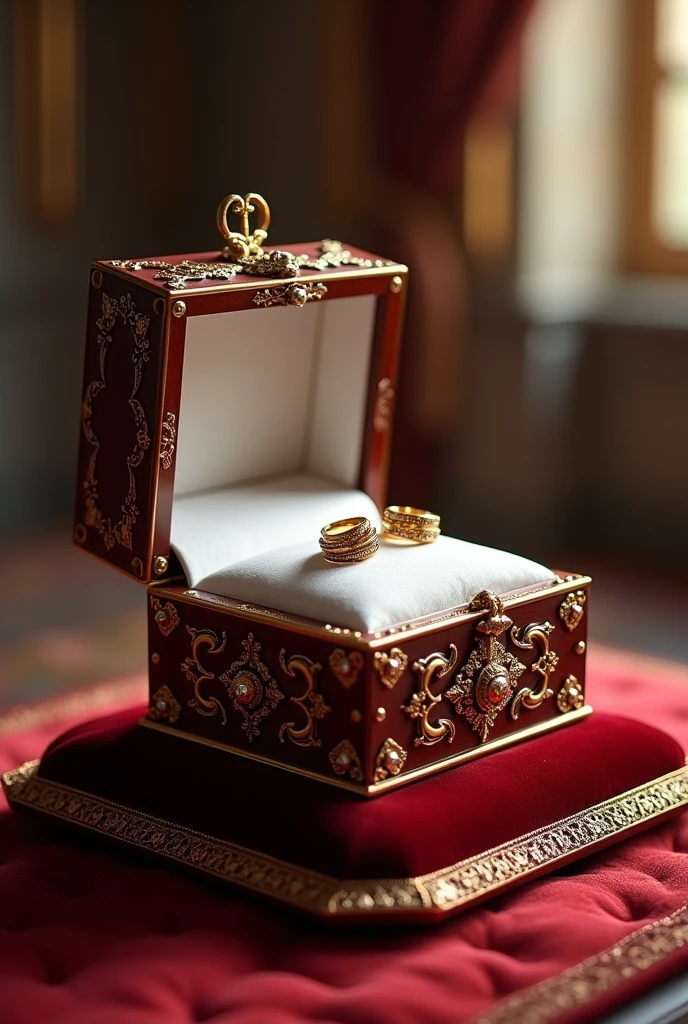 Royal Wedding Rings Box - SeaArt AI