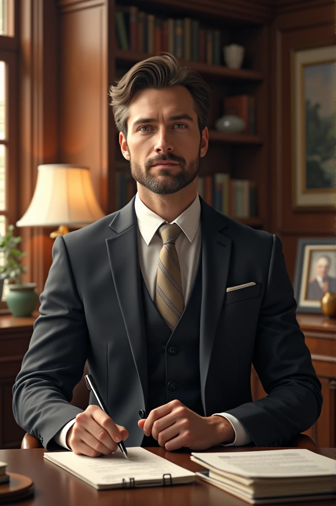 A man with office - SeaArt AI