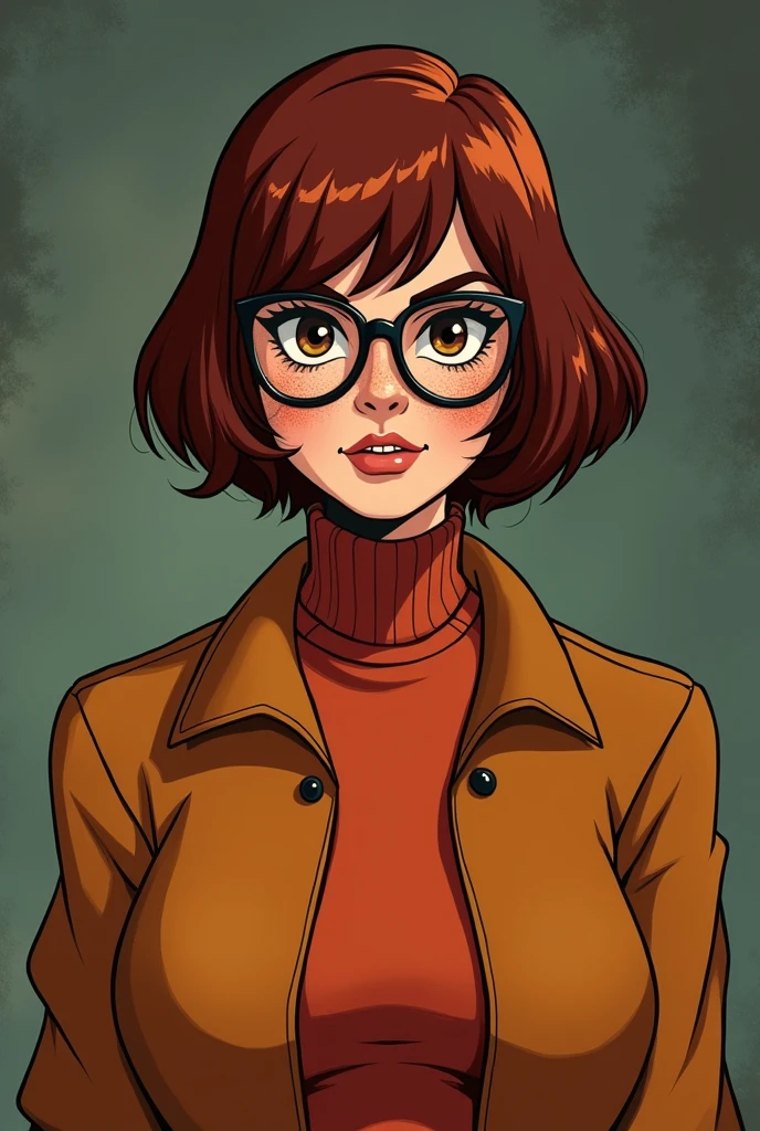 Velma Dinkley, frontal photo, 70s, unshaved pussy, full body full body ...