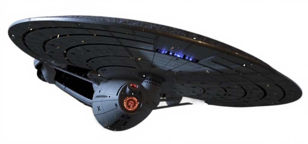 A massive star trek caught in a gravitino pull, rusted debris - SeaArt AI