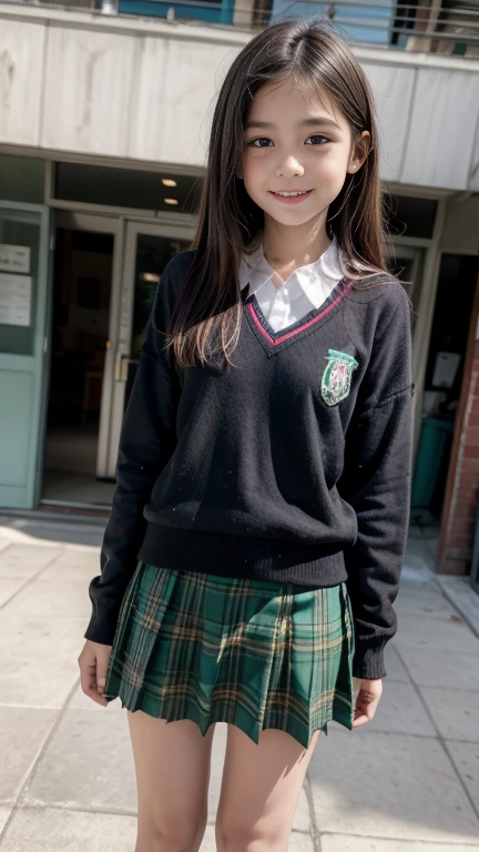 Ángel girl, happy, hair straightened, small person, complexión delgada ...