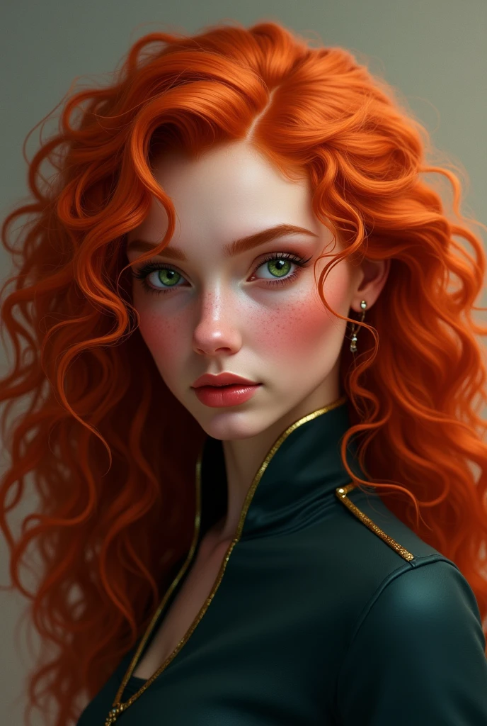 Girl with the appearance of realistic princess merida - SeaArt AI