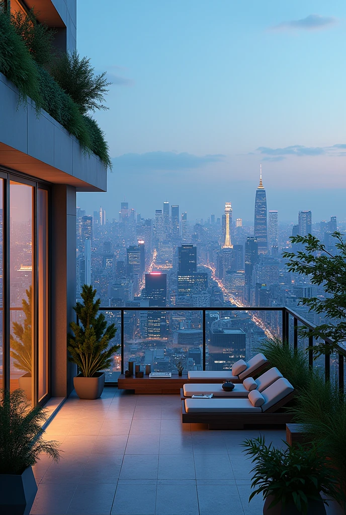 Araf Rest Area，City night view, Penthouse, city roof, Luxurious ...