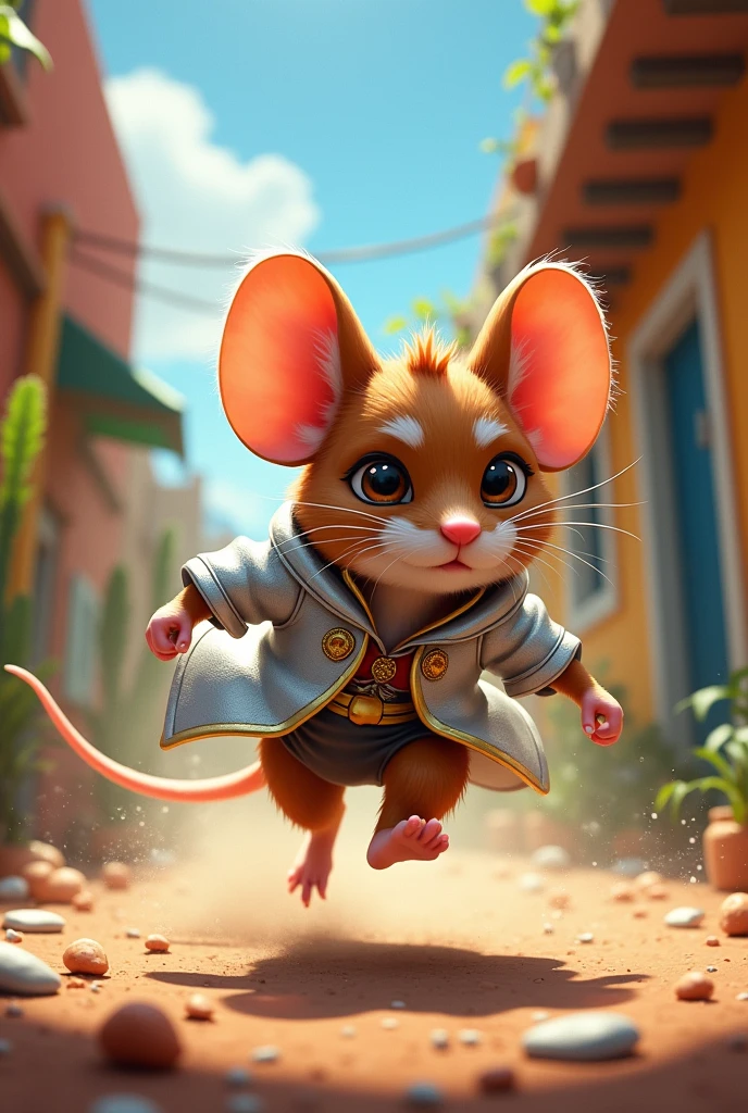 Super fast Mexican mouse using Marvel's Quicksilver robe - SeaArt AI