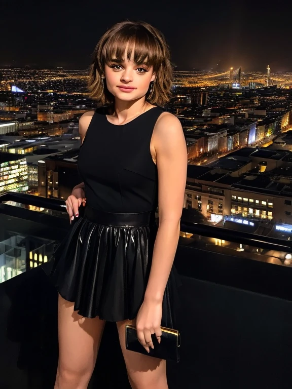 face de Joey King))) This image shows a female angel hovering over a ...