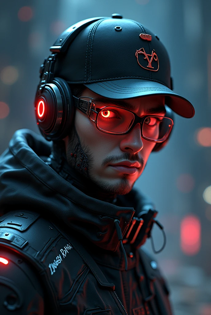 A highly detailed 19-year young boy cyborg, with a focus from the ...