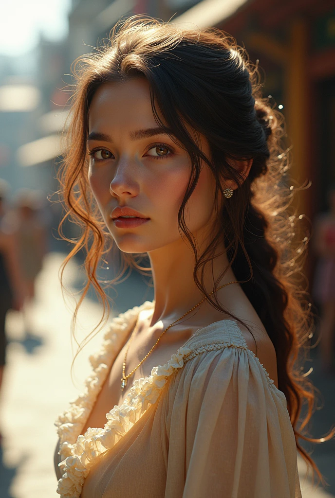 Hingh details beautiful girl in Public places - SeaArt AI