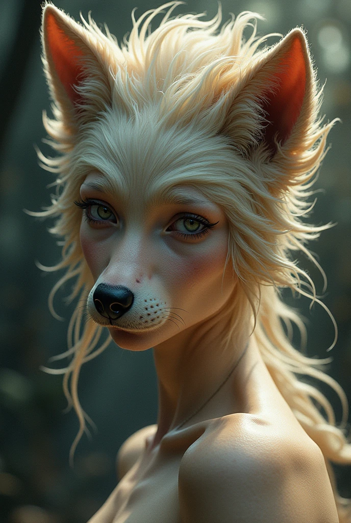 Beautiful woman who turns into a anthropomorphic dog - SeaArt AI