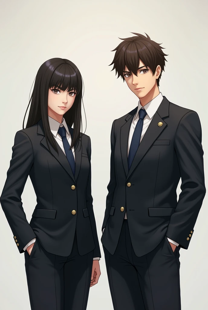 Full uniform 2student - SeaArt AI