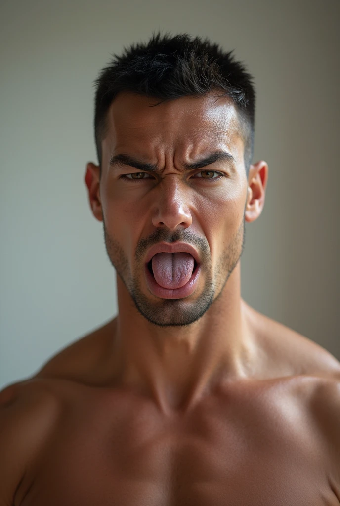 A Sigma doing mewing - SeaArt AI