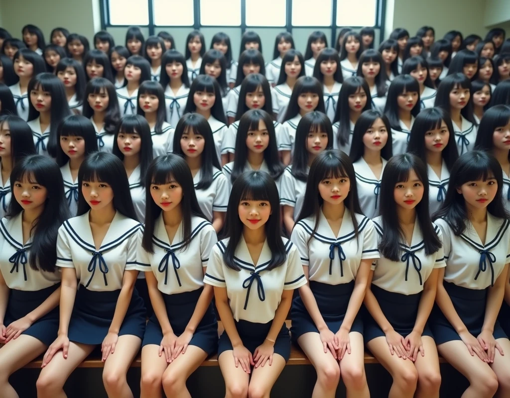 (Japanese Clone-girls=Myself), (Super Best masterpiece Clone - SeaArt AI