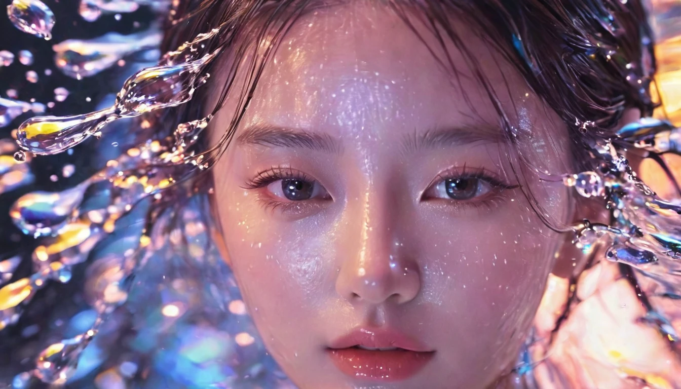 1 girl，beautiful，Bling Bling Bling Bling，motion blur，water drop - SeaArt AI