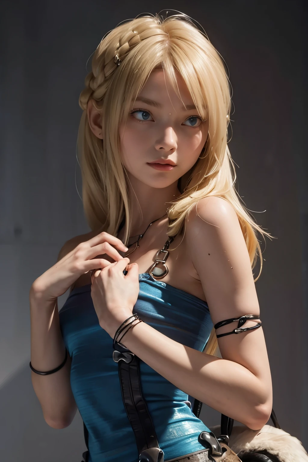 Astrid hofferson, Skinny body, small bust, two hands, Whole body - SeaArt AI