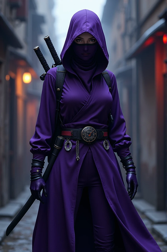 Purple ninja - SeaArt AI