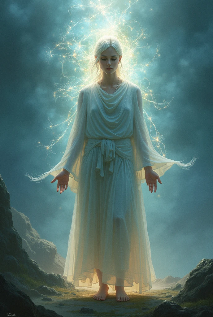 A person protected by a guardian spirit - SeaArt AI