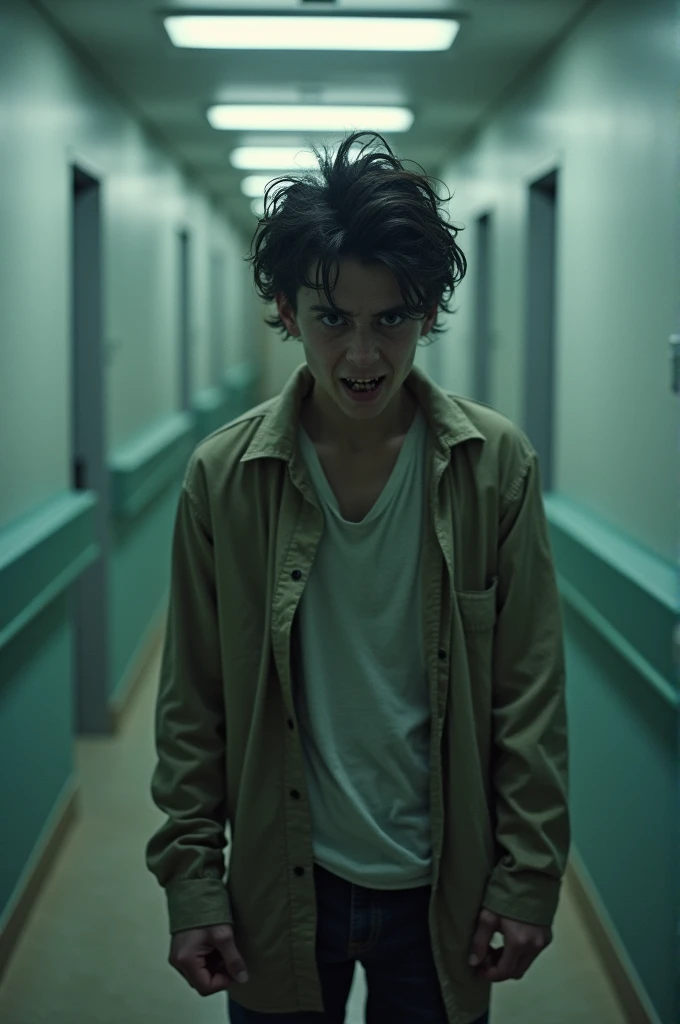 A mad boy in mental hospital - SeaArt AI