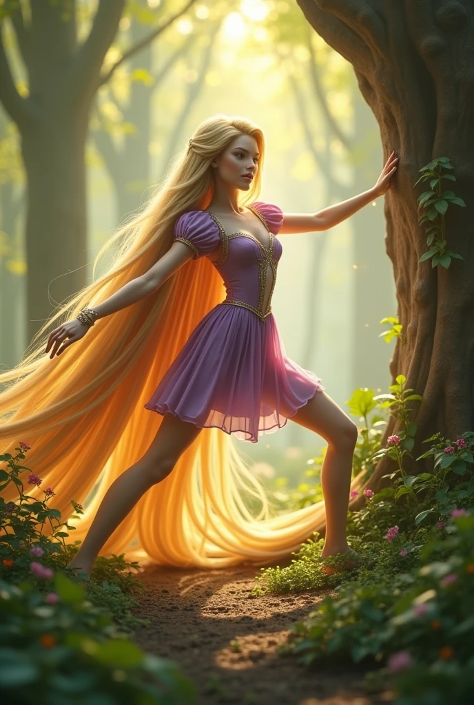 Rapunzel legs spred - SeaArt AI