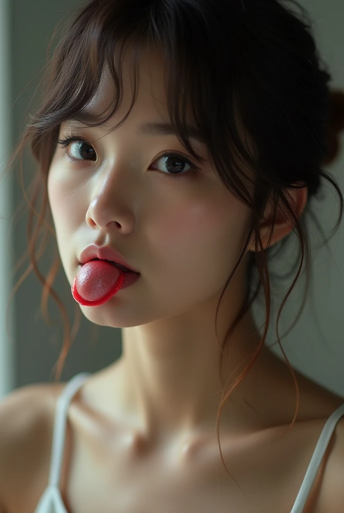 Realistic photo of ball gagged japanese girl - SeaArt AI