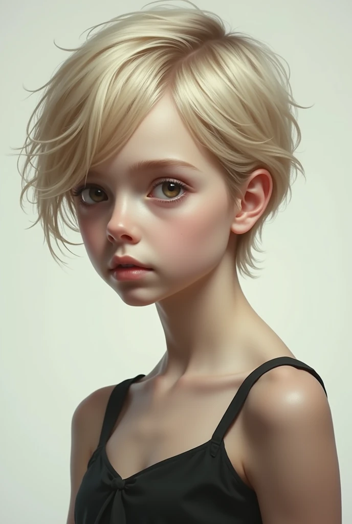 Appearance: (appearing boyish),short blonde hair, pale skin, slender ...