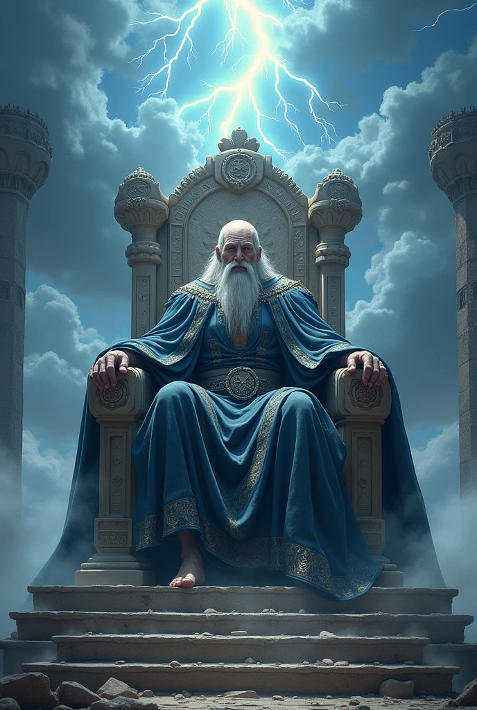 Emdros Elder God Of Thunder Lord Of The Skys peacfuly siting on his ...