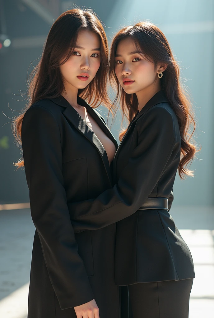 Jang Wonyoung joins Kim Doyeon - SeaArt AI