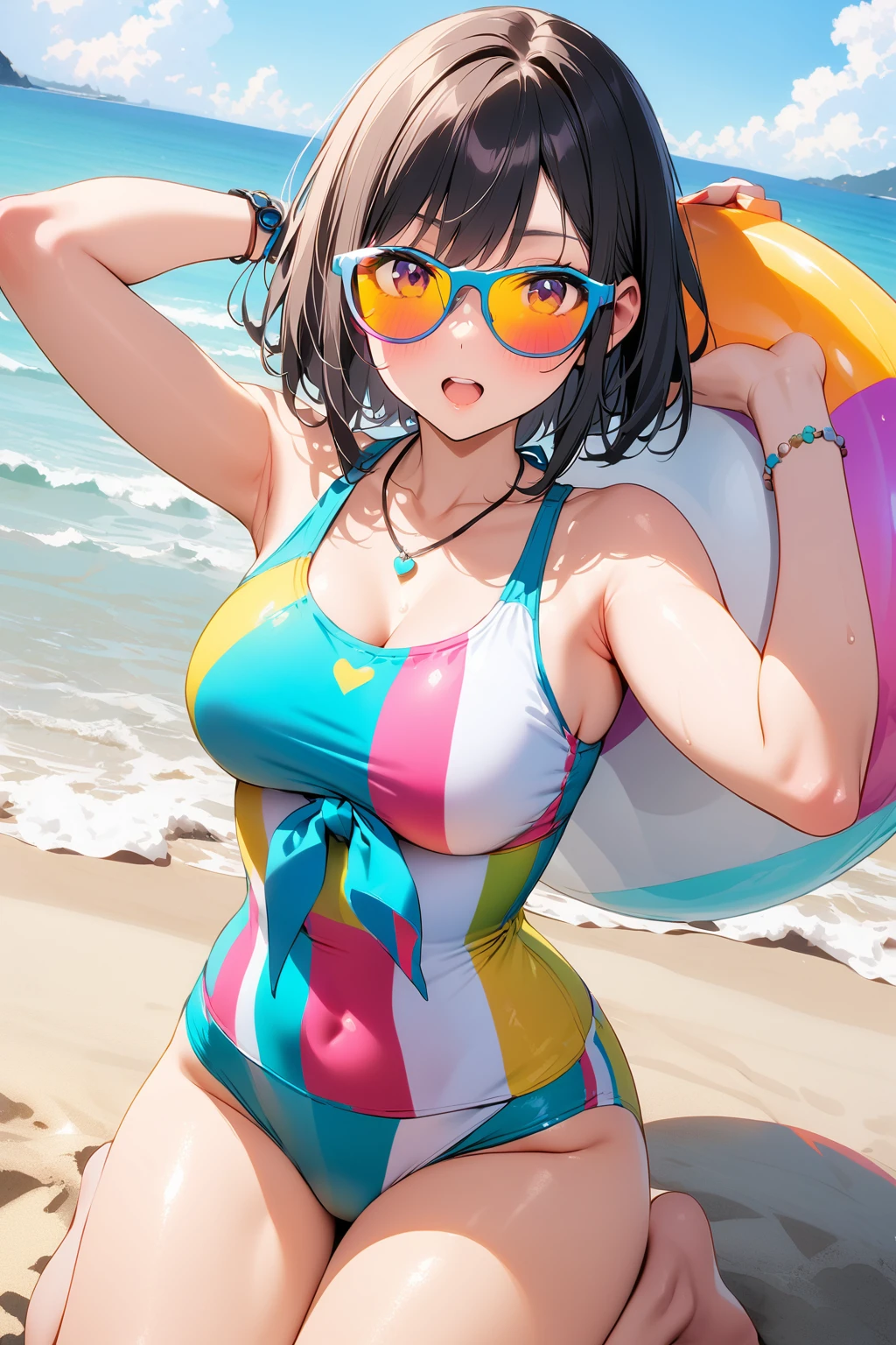 (masterpiece, best quality, semirealistic:1.3), Aiko Katsuragi - SeaArt AI