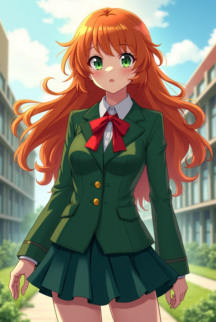 A my hero academia oc with hair 3 inches below the shoulder, ginger ...