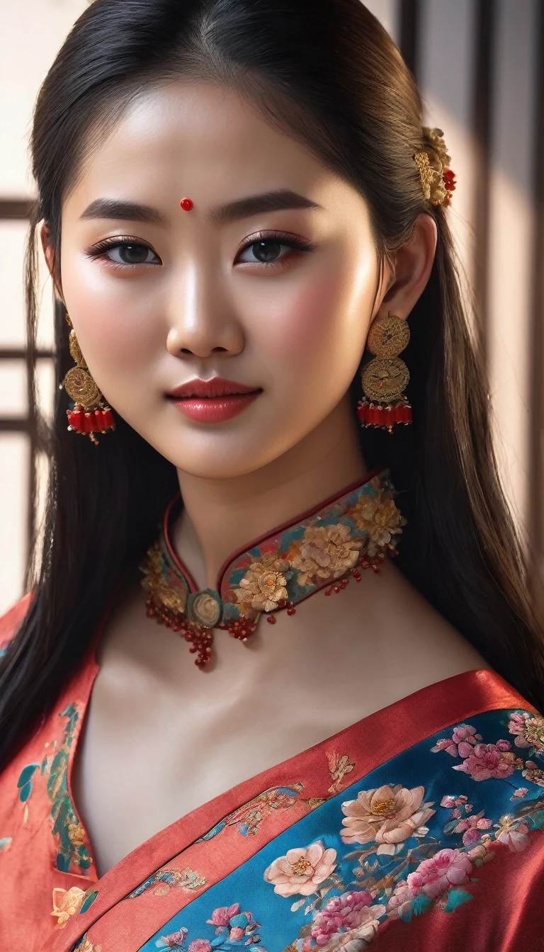 A beautiful chinese women, realistic, photorealistic, 8k, high quality ...
