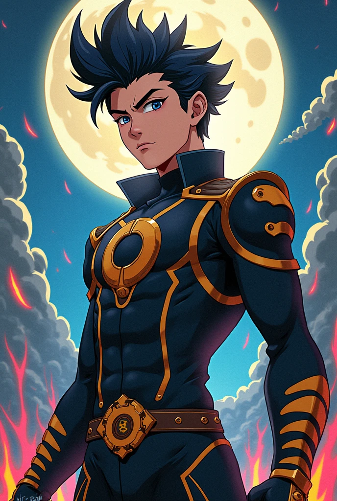 Guy in Jojo's bizzare adventure Stone Ocean style - SeaArt AI