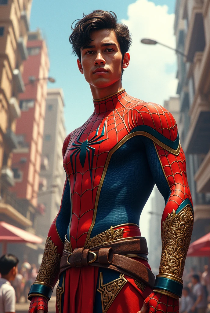 Indian spider man pavitra pbhakar new costume - SeaArt AI