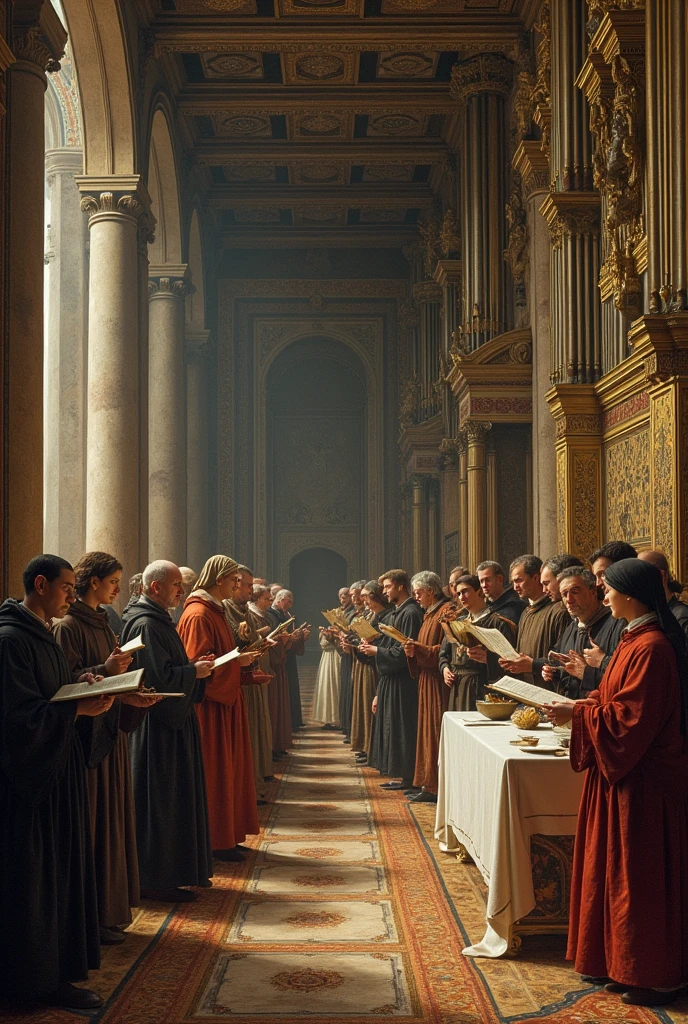 Gregorian chant Medieval music notation illuminated manuscript madieval ...