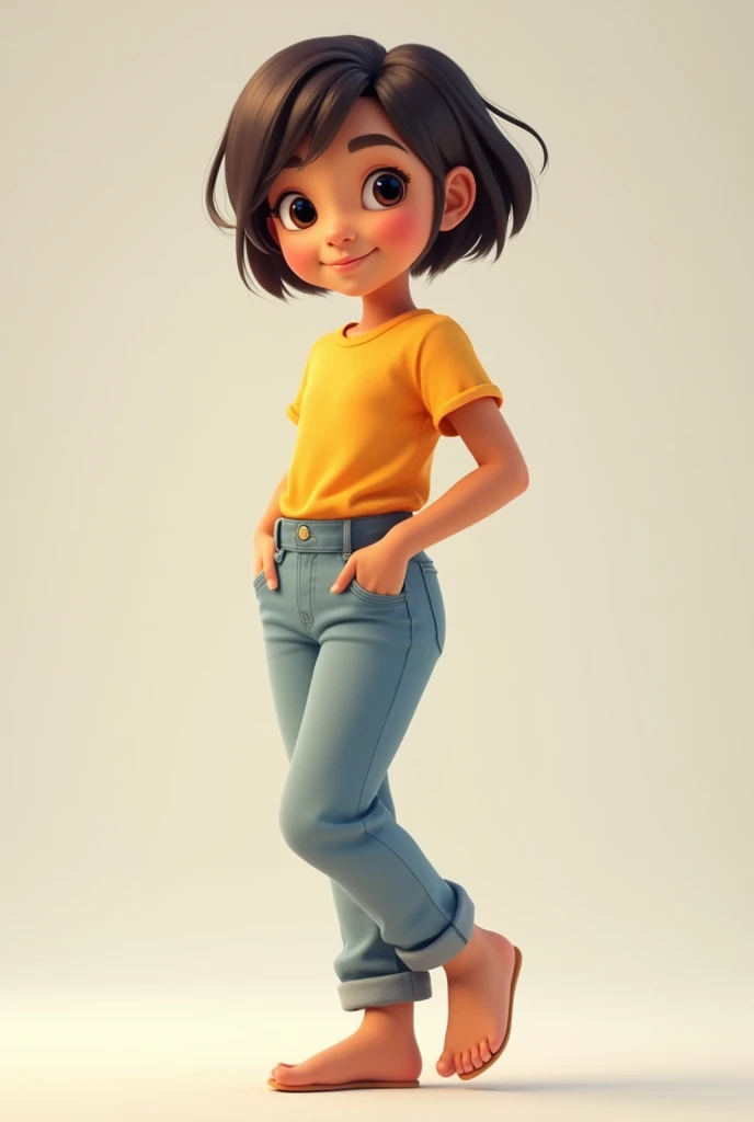Short Hair、girl、pants - SeaArt AI