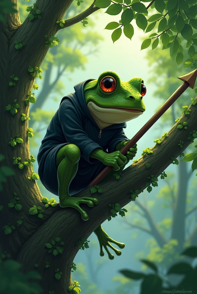 Create a fantasy charismatic character in ghibli style, half human and ...
