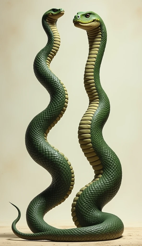 An image comparing the Green Anaconda and Titanoboa side by side ...