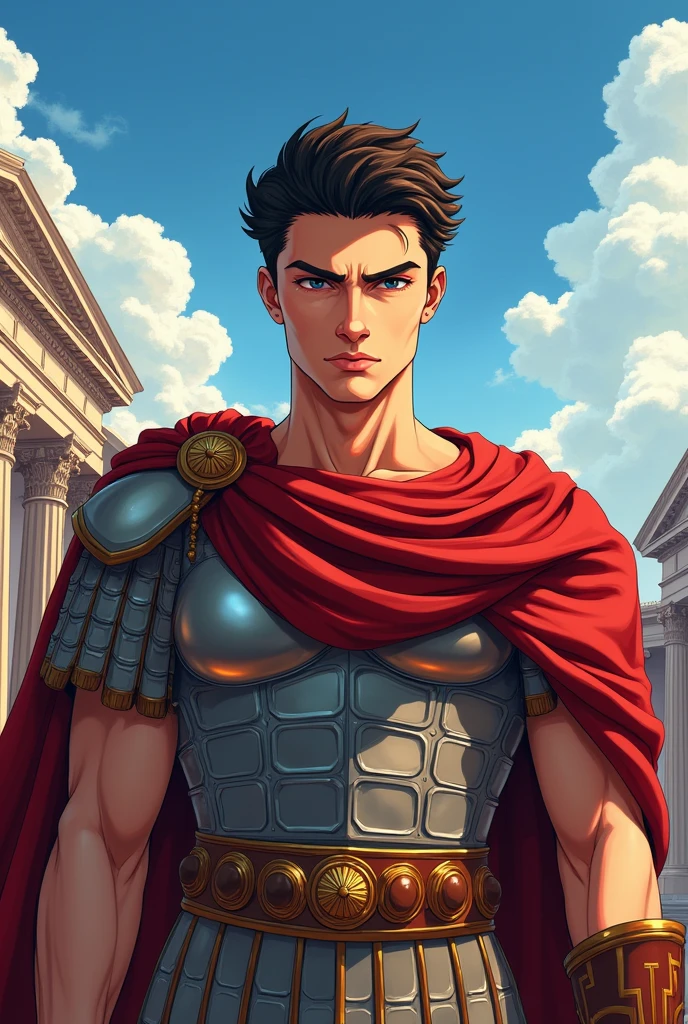 Julius Caesar in anime style - SeaArt AI