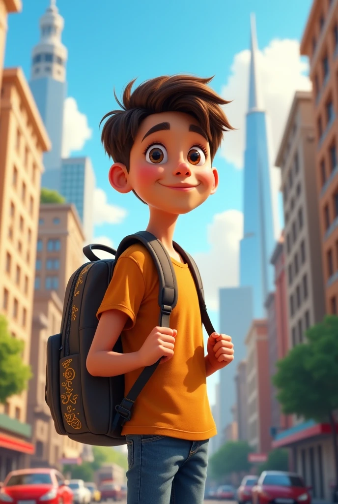 Returning to the city, Albert completed his education. Boy animation ...