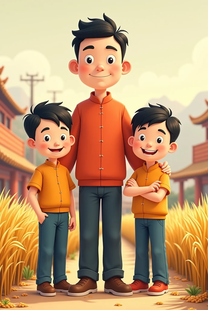 Family-run Chinese rice company and the image is a cartoonish father ...