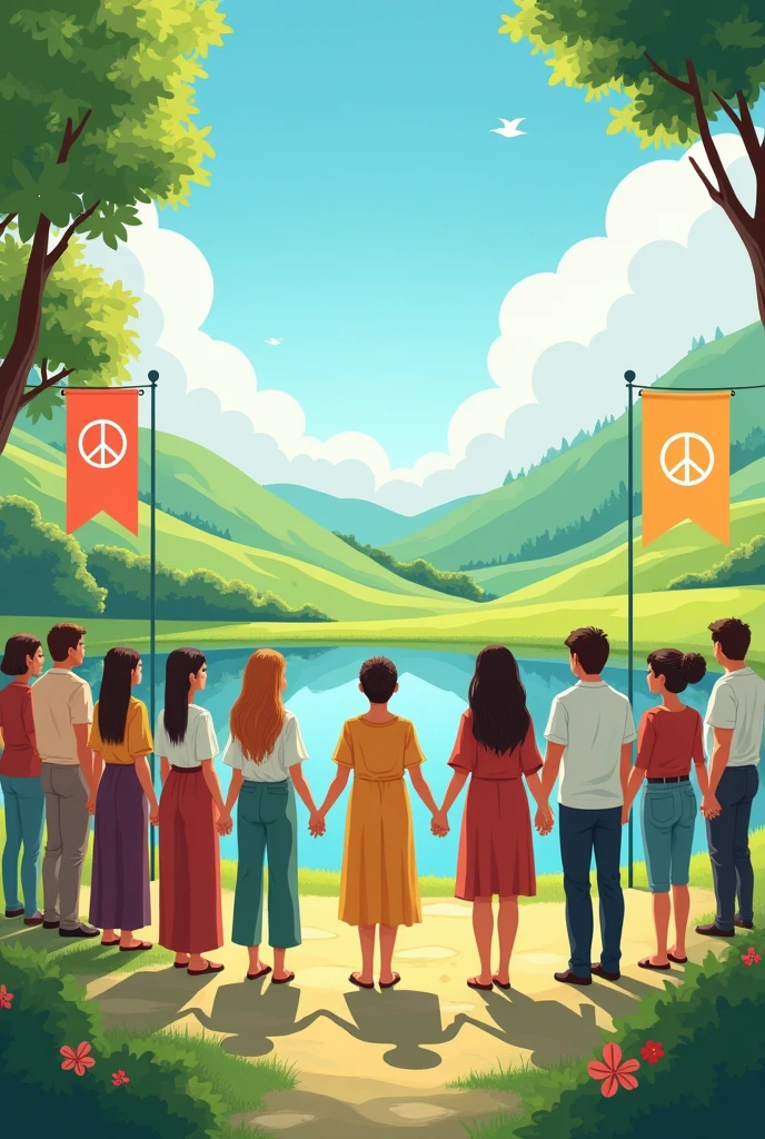 Create a simple image about the week for peace - SeaArt AI