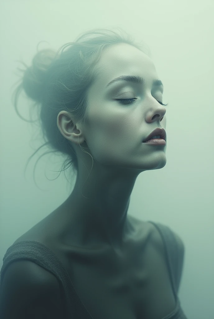 Woman's face without a face. - SeaArt AI
