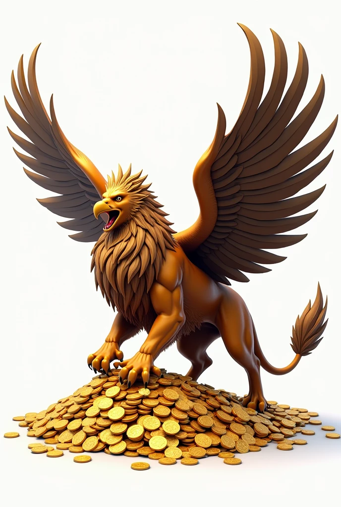 Animal Griffin grabbing Money , for a finance company logo - SeaArt AI