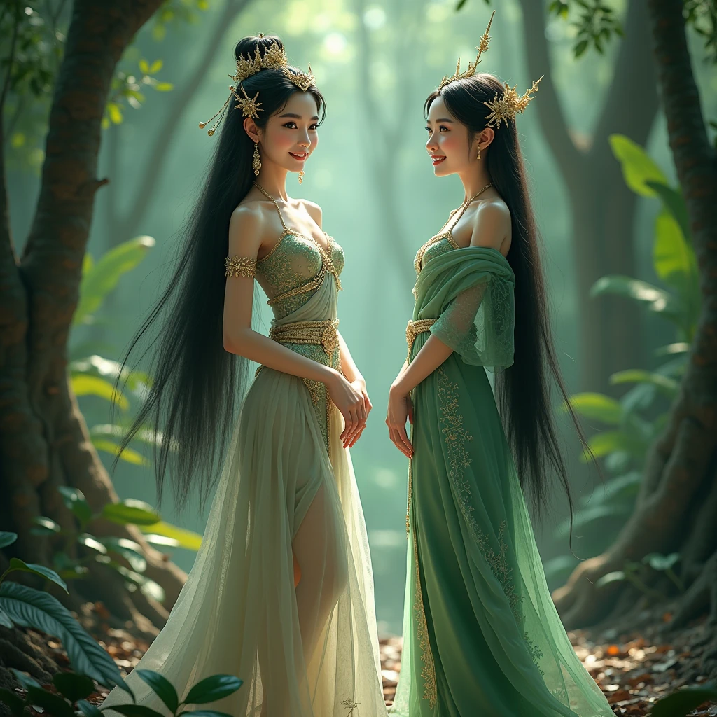 Two beautiful ghost girls 1. A beautiful female ghost of a takian tree ...