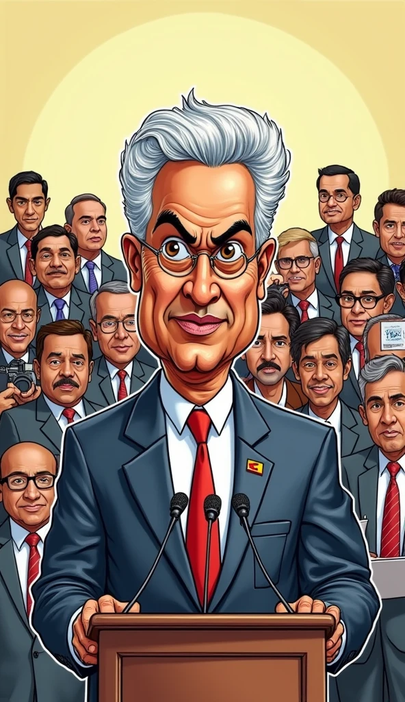 Sri Lankan President Ranil Wickramasinghe has a press conference ...