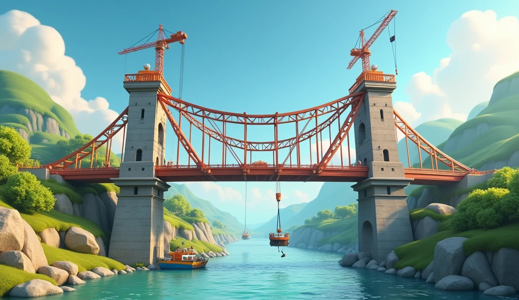 After a week of hard work, the bridge was finally complete - SeaArt AI