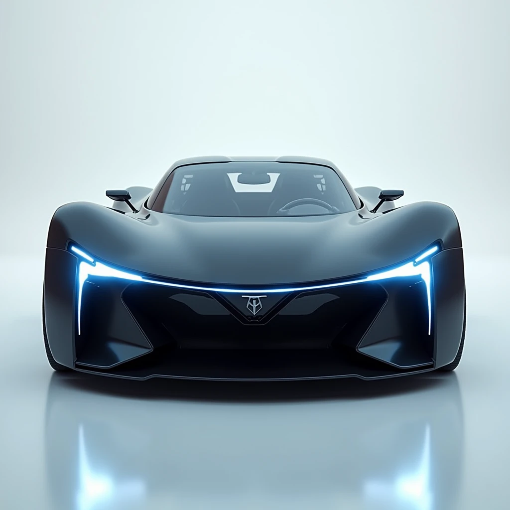 Black Geta with blue headlights High resolution whole car - SeaArt AI