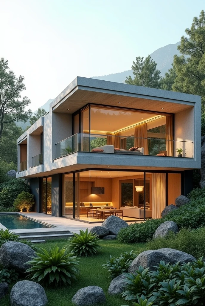 A contemporary, sustainable home with clean lines and a connection to ...