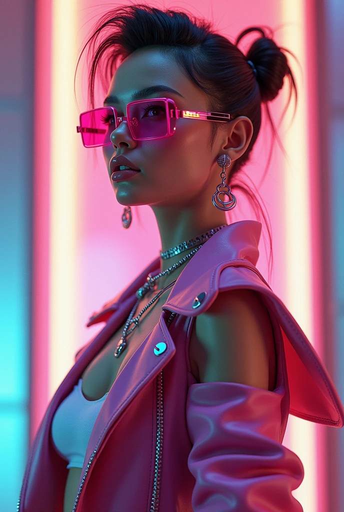 Y2k style woman 3d model - SeaArt AI