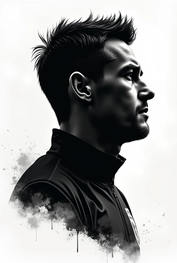 Ivan Osim portrait profile black white silhuete. T shirit design ...