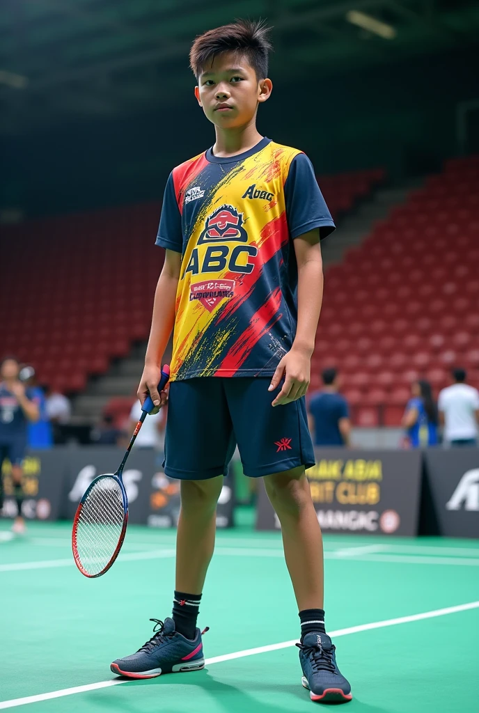 Create PLAYER badminton WEAR suite, title *ANAk ABAH BADMINTON CLUB ...